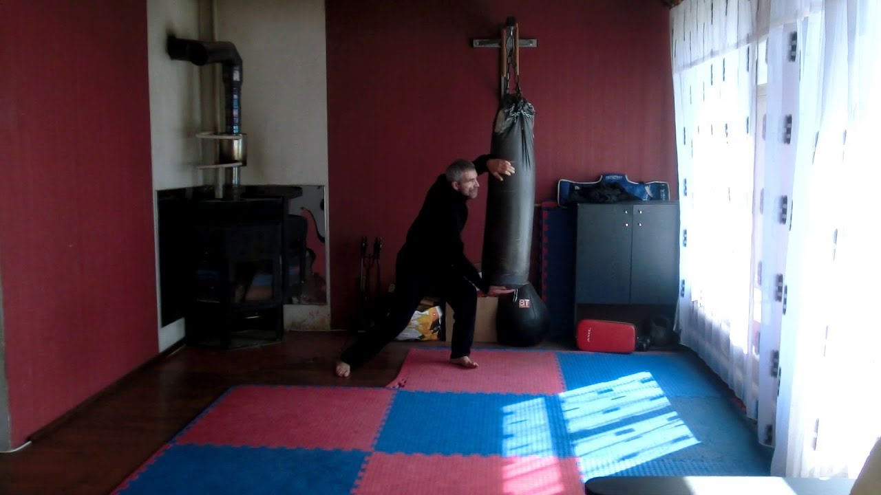 Martial art Movement technique with two swords - YouTube