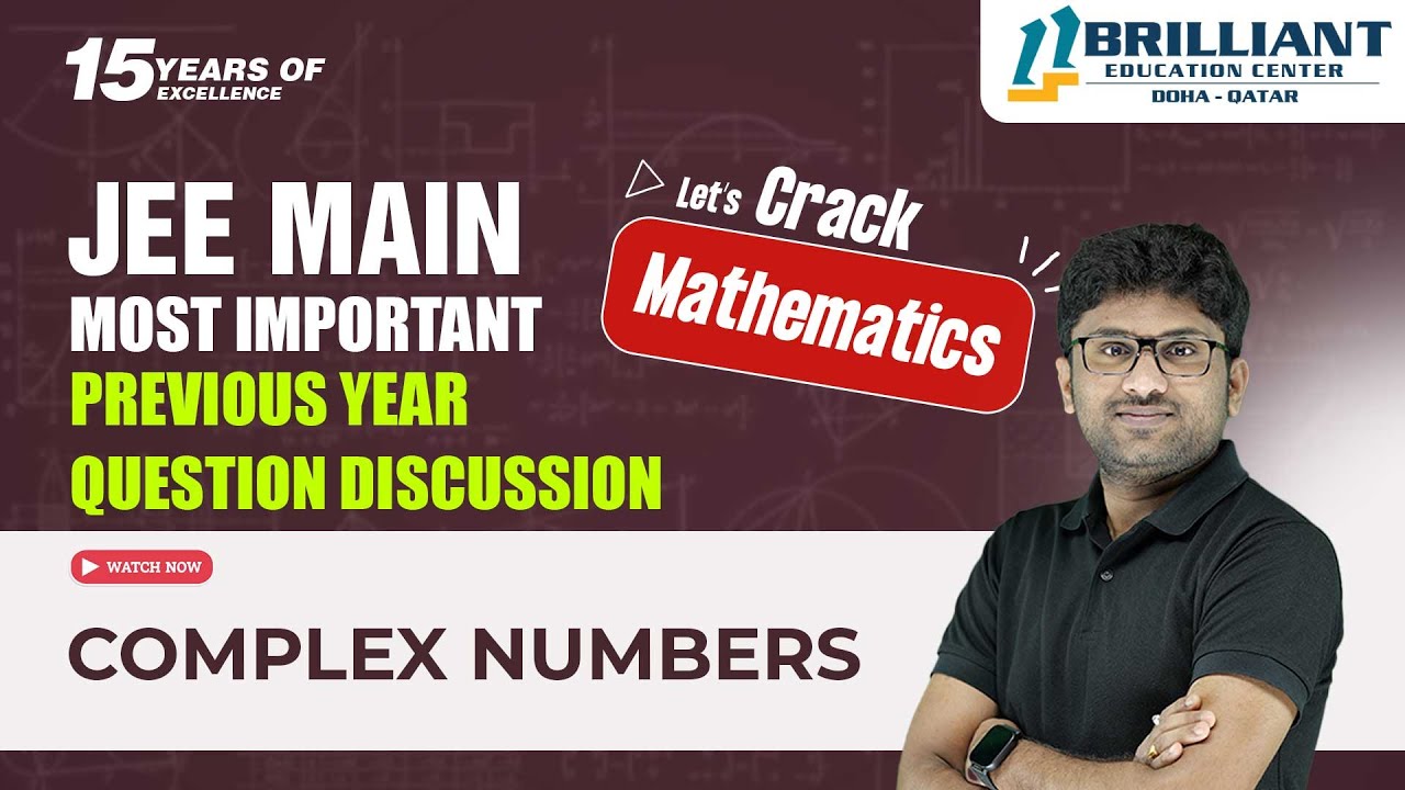 JEE Main Mathematics PYQs | Complex Numbers | JEE Main Mathematics ...