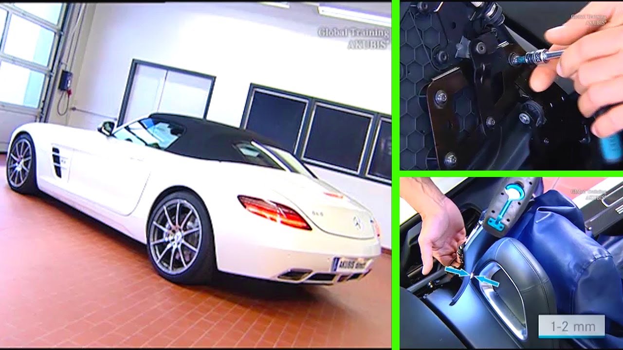 How to Adjust the Side Flap for Soft Top on the Mercedes-Benz SLS AMG ...