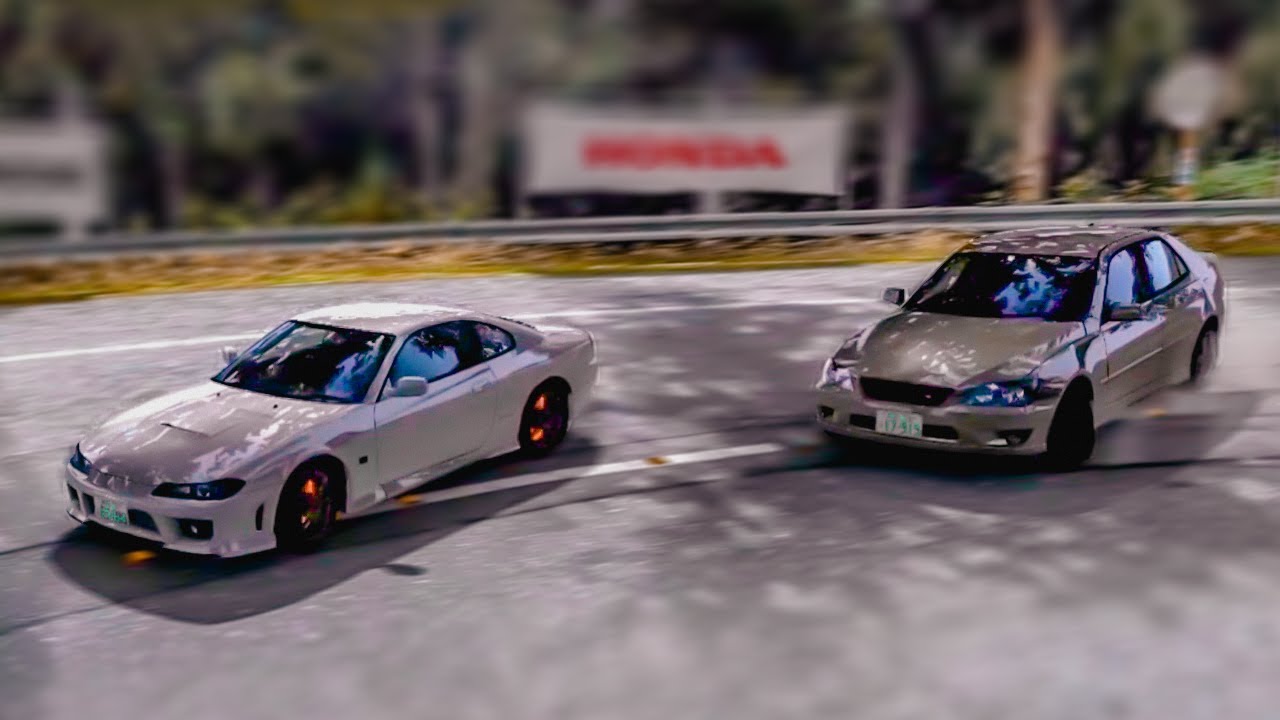 Racing Nobuhiko In His Toyota Altezza At Sadamine Downhill Initial D 8 ...