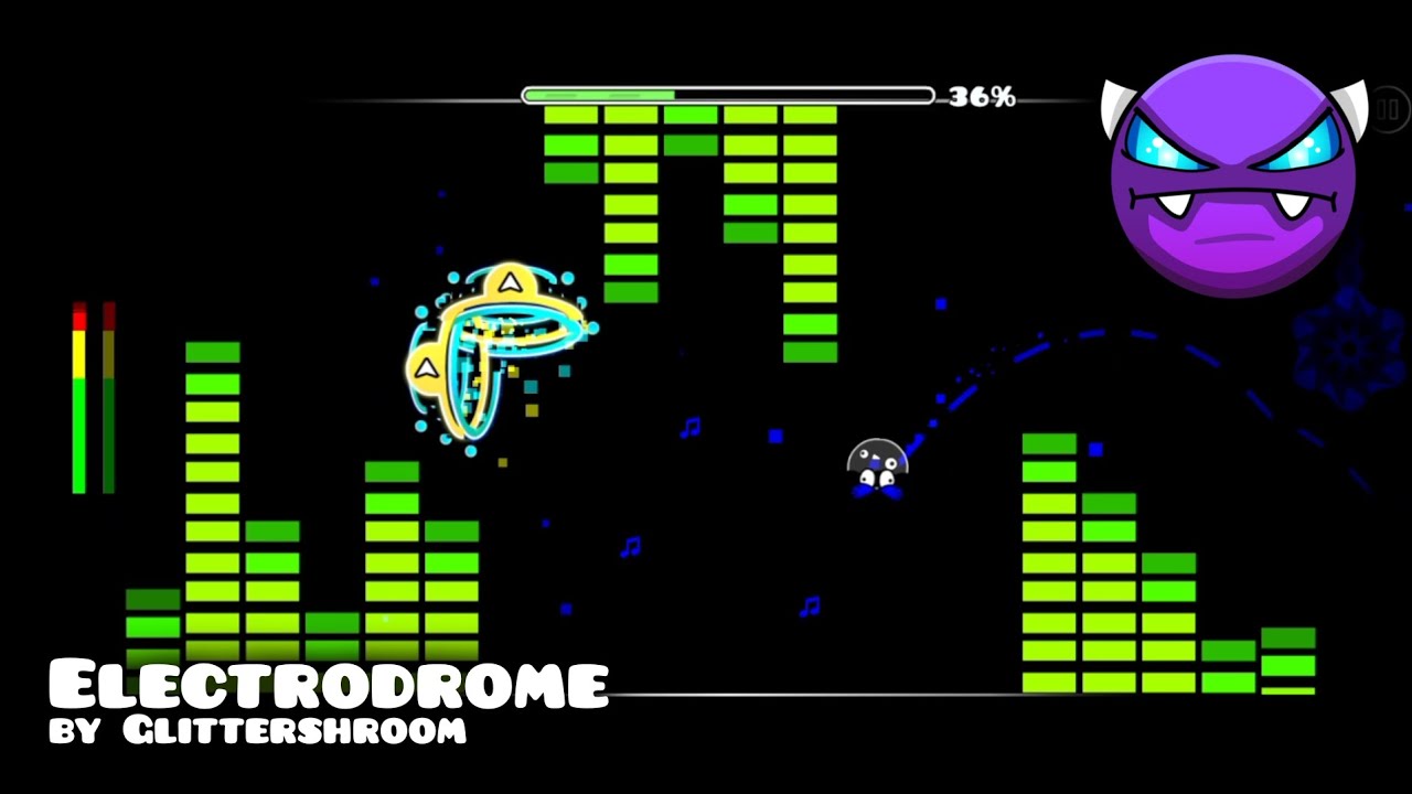 [Geometry Dash] Electrodrome by Glittershroom (Easy Demon) 100% ...