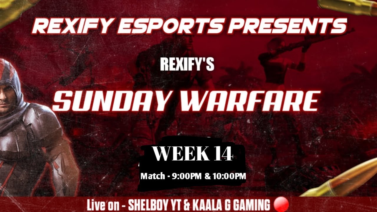REXIFY SUNDAY WARFARE LIVE #bgmi #commentary - YouTube