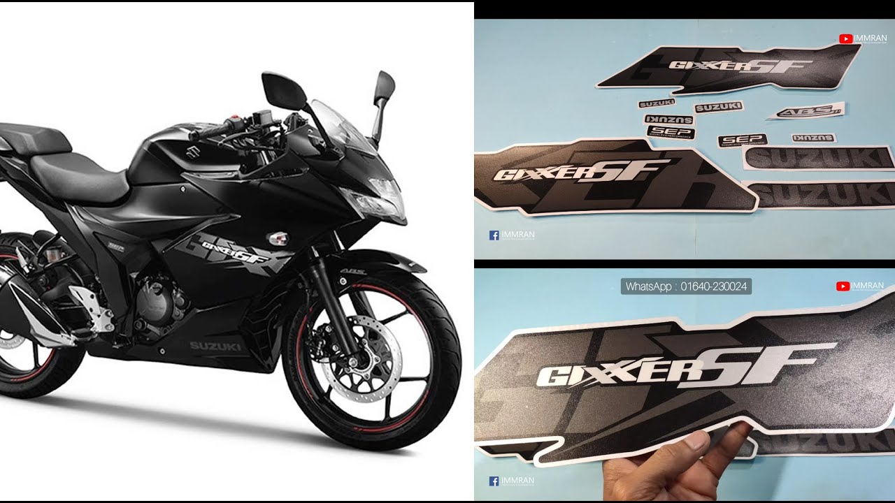 Suzuki Gixxer SF FI ABS 2020 Stickers | Suzuki Gixxer Sf 2020 Full Body ...