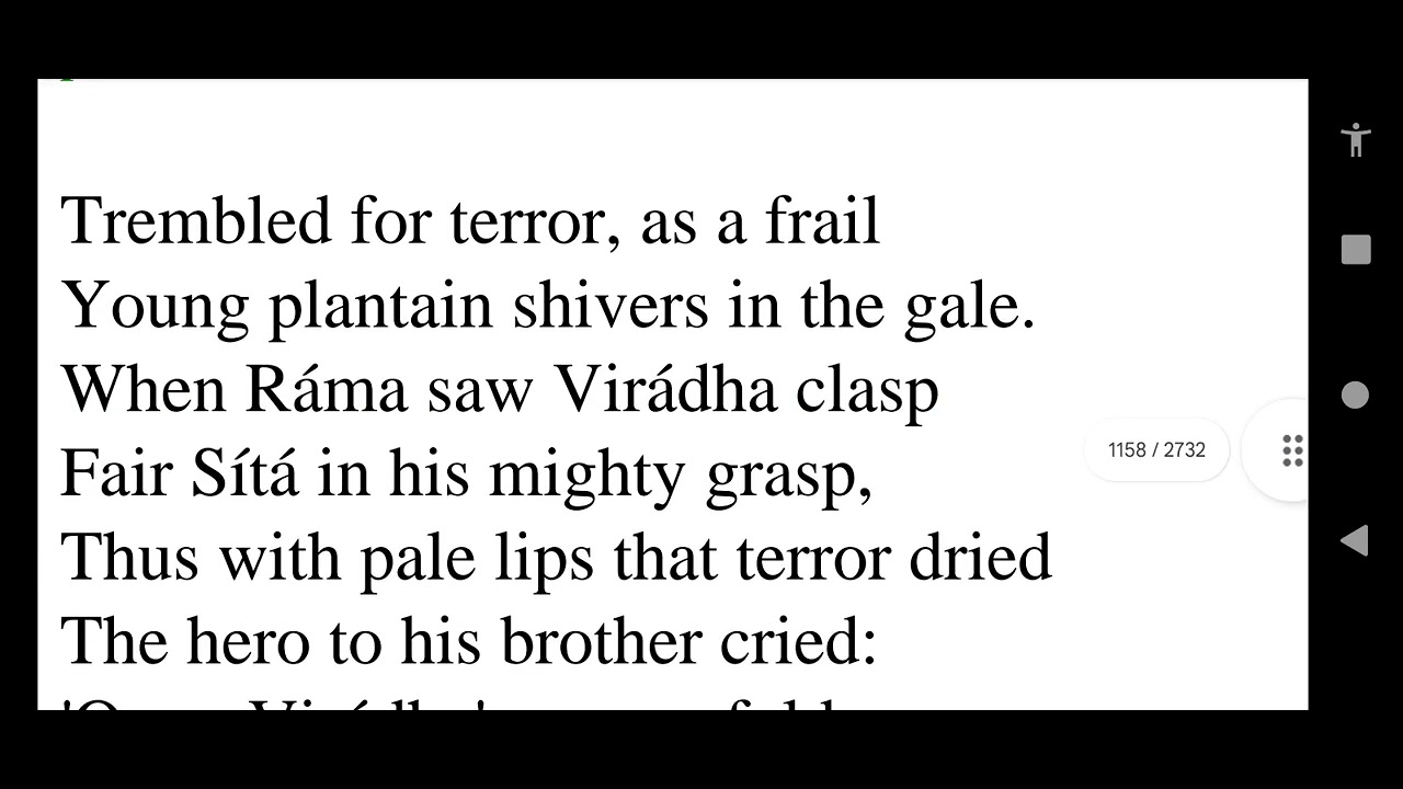 SHRI RAMAYANA Aranya Kanda Sarga 2 VIRÁDHA - YouTube