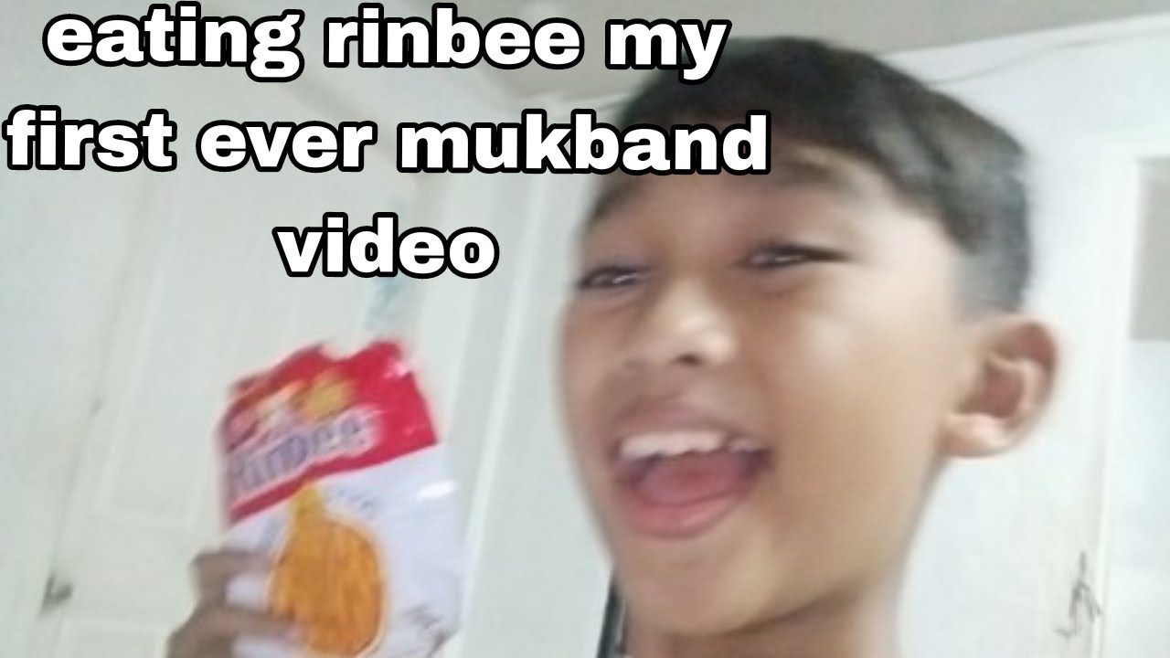 eating rinbee on my channel first ever mukband video - YouTube