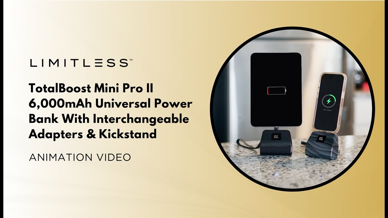 TotalBoost Mini Pro II 6,000mAh Universal Power Bank With ...