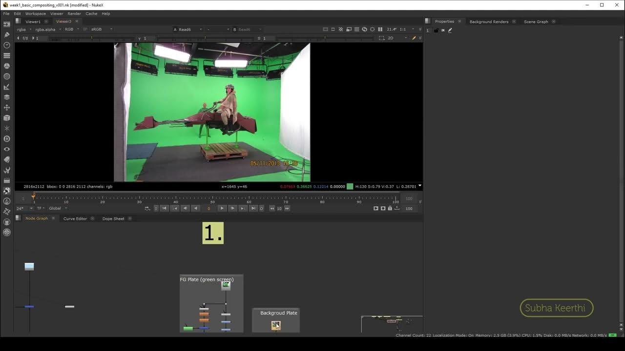 NUKE Basics - Merge Node - TASK 01 - YouTube