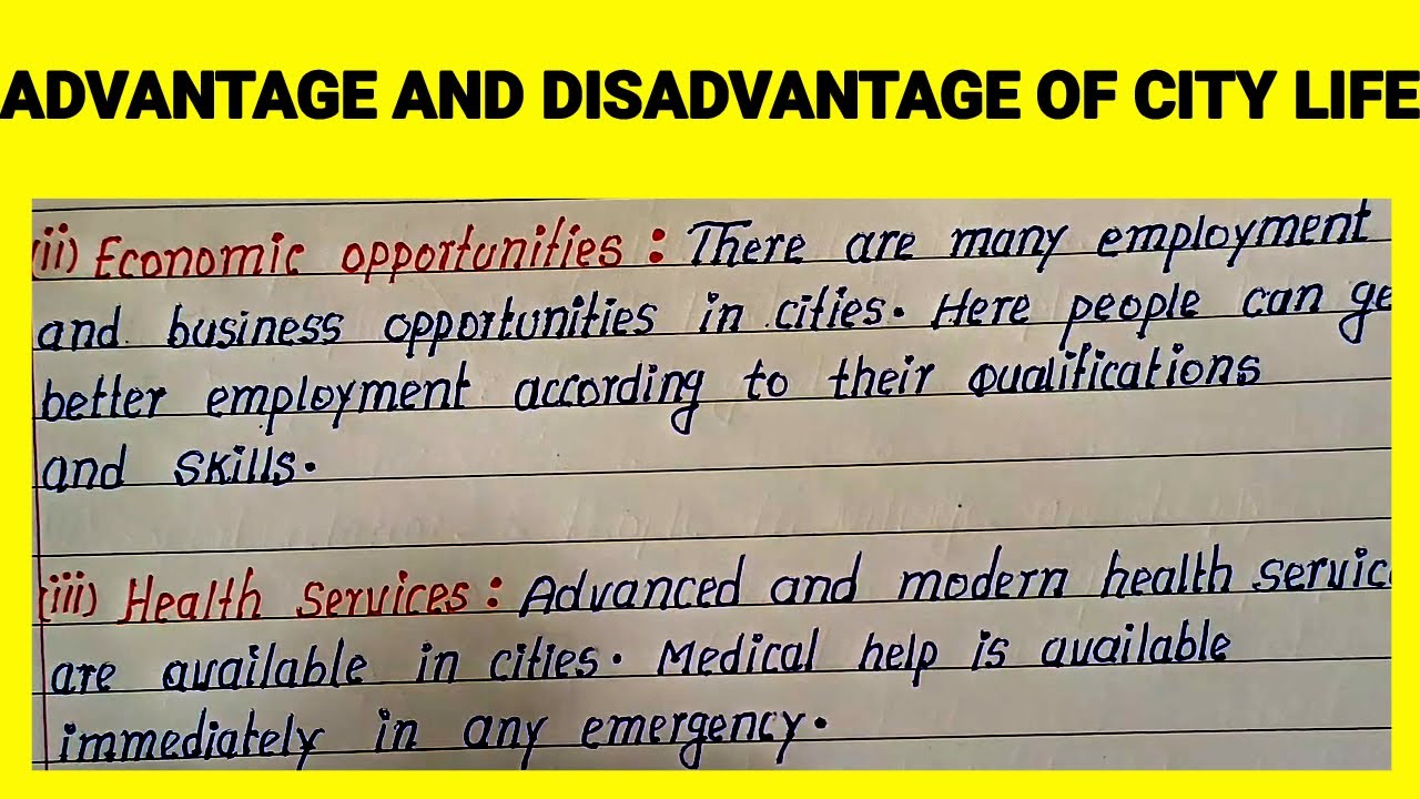 Best English Essay on Advantage and Disadvantage of City Life | City ...