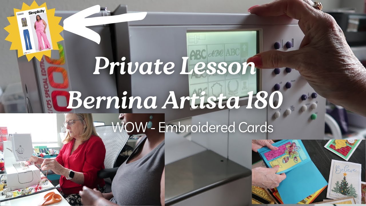 [811] August Pick & Private Lesson Using Bernina 180||Plus Embroidered ...