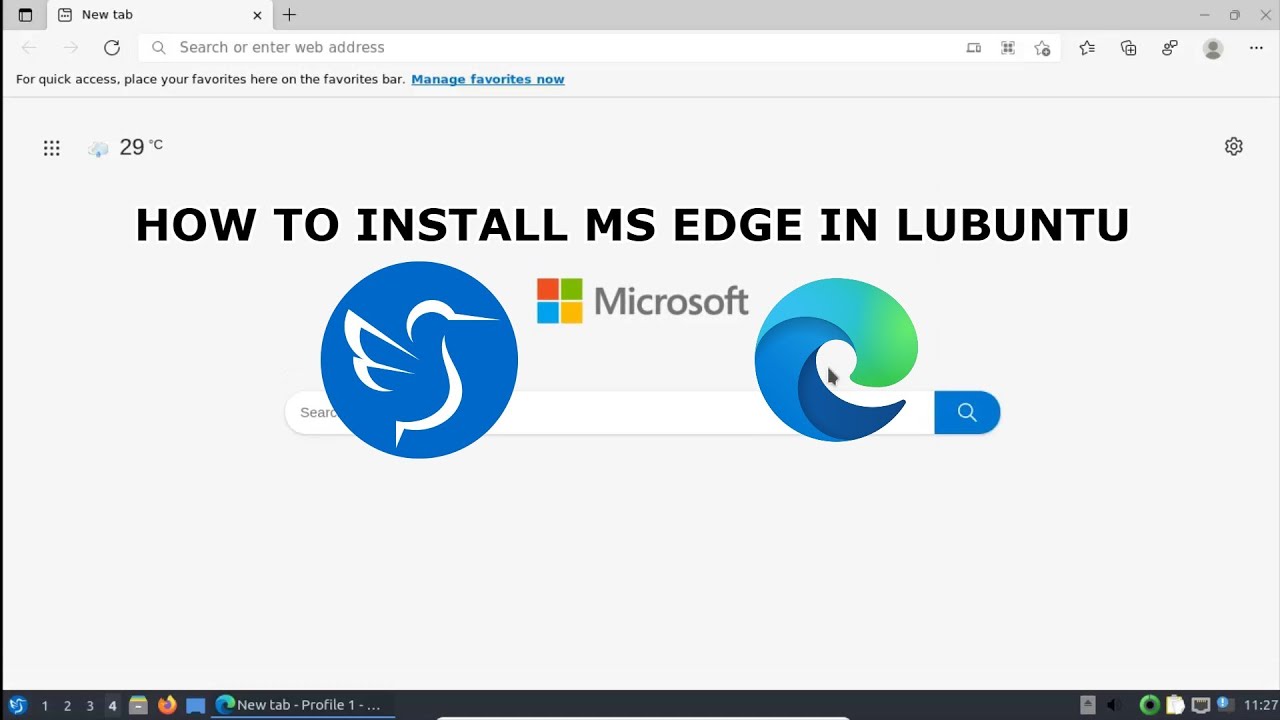 INSTALL MS EDGE IN LUBUNTU | 2021 - YouTube