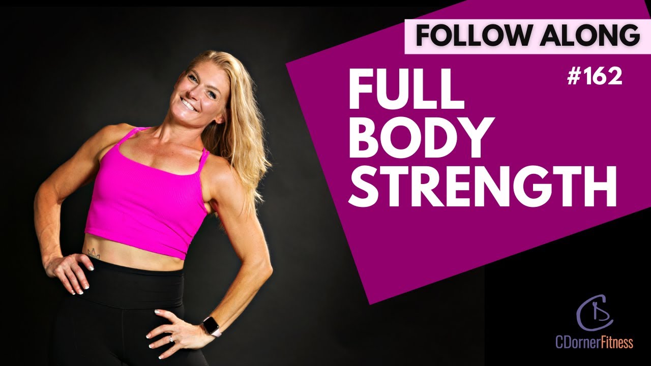 60 Minute Full Body Strength Workout 🔥At Home with Weights 🔥 - YouTube