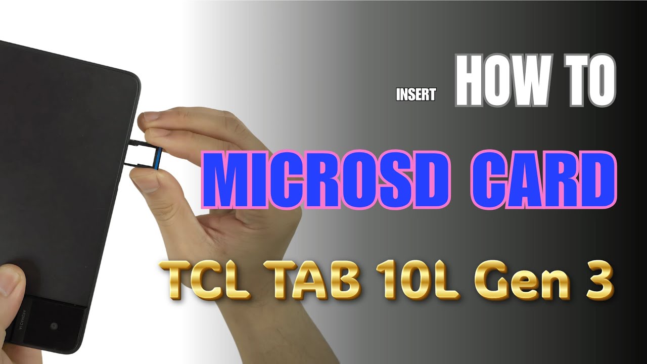 How to install MicroSD Card to TCL TAB 10L Gen 3 - YouTube