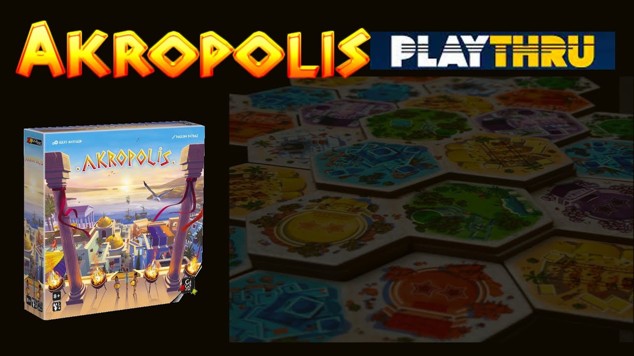 Akropolis Game play through wth Tom n Auburn - Board Game Reviews - YouTube