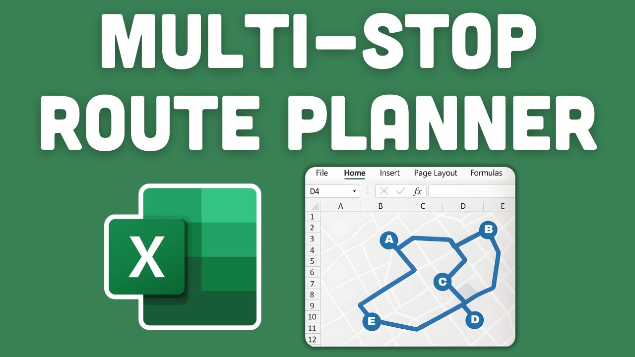 Solve the Travelling Salesman Problem in Excel | Multi-Stop Route Optimizer Template - YouTube