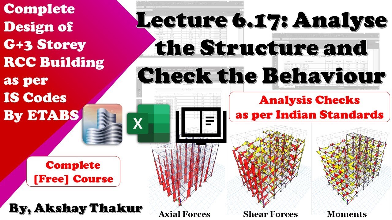 6.17 Analyse the Structure and Check the Behaviour │ Design of RCC ...