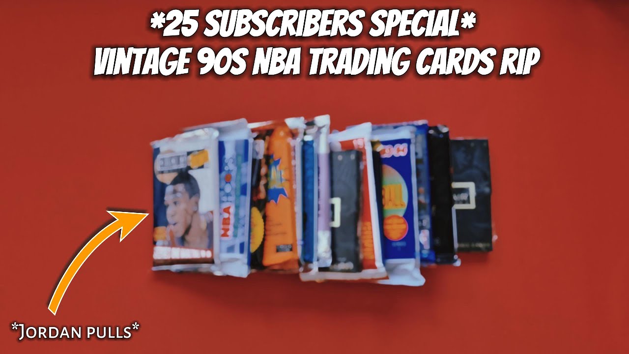*25 subscribers special* Vintage 90s NBA trading cards rip *Jordan ...