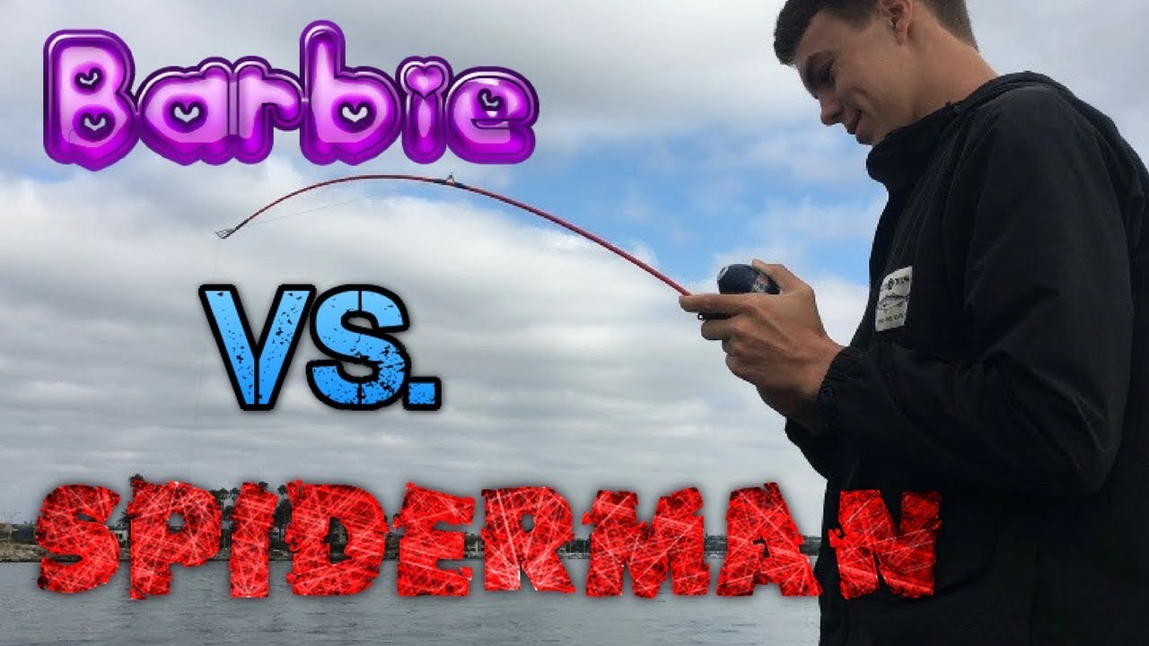 Barbie Rod Saltwater Bass Fishing Challenge - YouTube