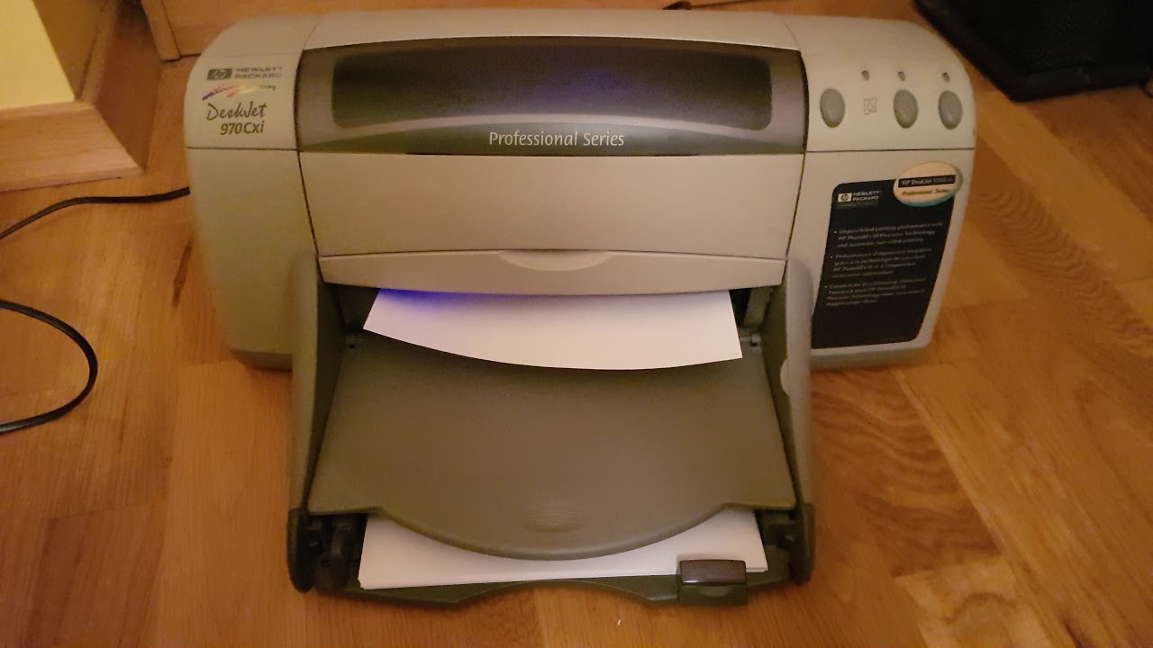 HP DJ 970Cxi Professional Series - YouTube