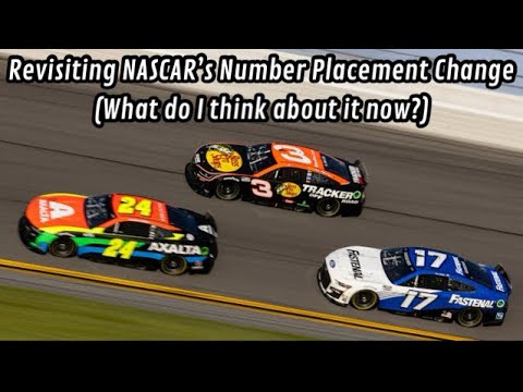 Revisiting NASCAR’s Number Placement Change (What do I think about it ...