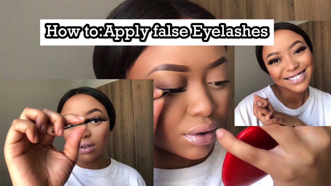 How to: Apply false Eyelashes| Tools you may need| Beginner Friendly ...