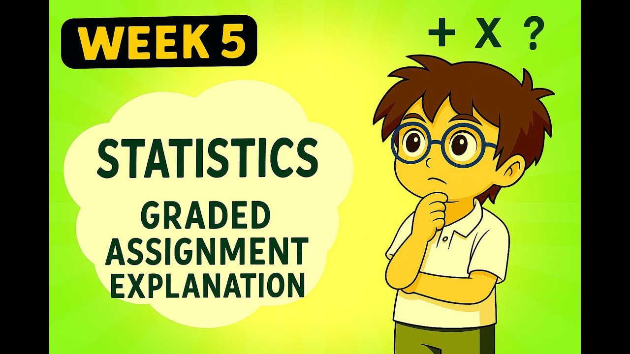 Statistics Graded Assignment week 5 | IIT Madras BS Online Degree - YouTube