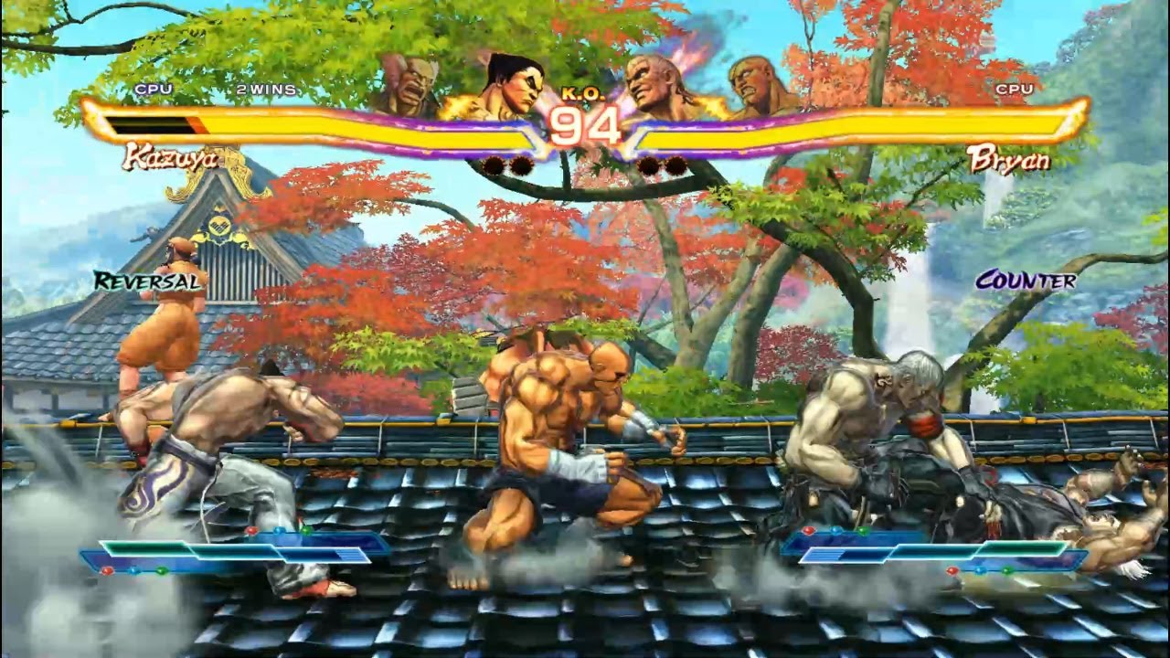 Kazuya Heihachi VS Bryan Sagat Scramble Battle Hardest AI Street ...