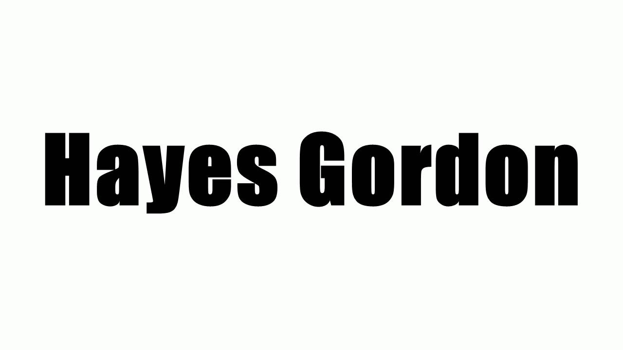 Hayes Gordon - YouTube