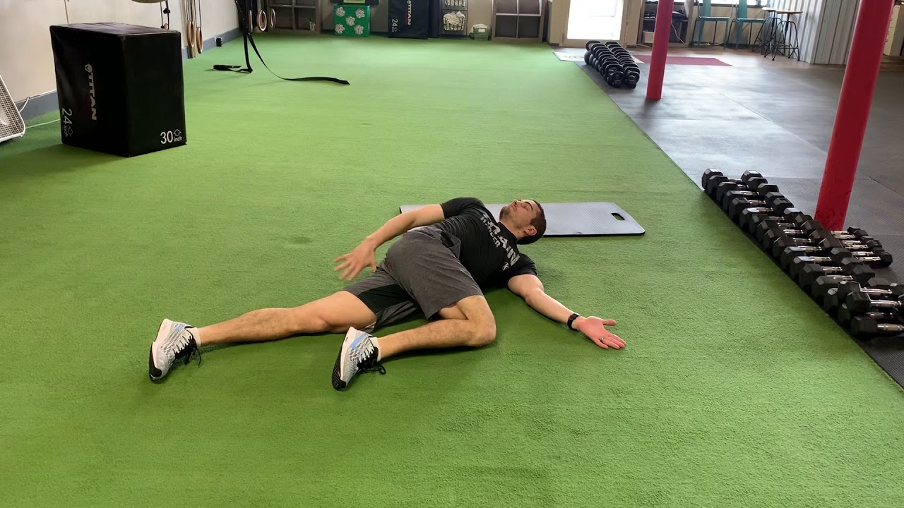 90/90 Stretch- with Arm Sweep - YouTube