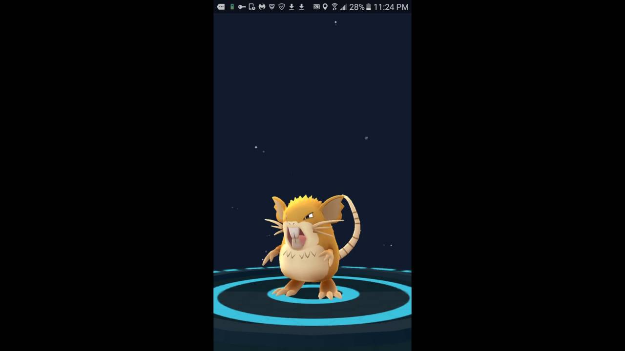 INSANE Pokemon go Evolution - evolve Rattata to Raticate - YouTube