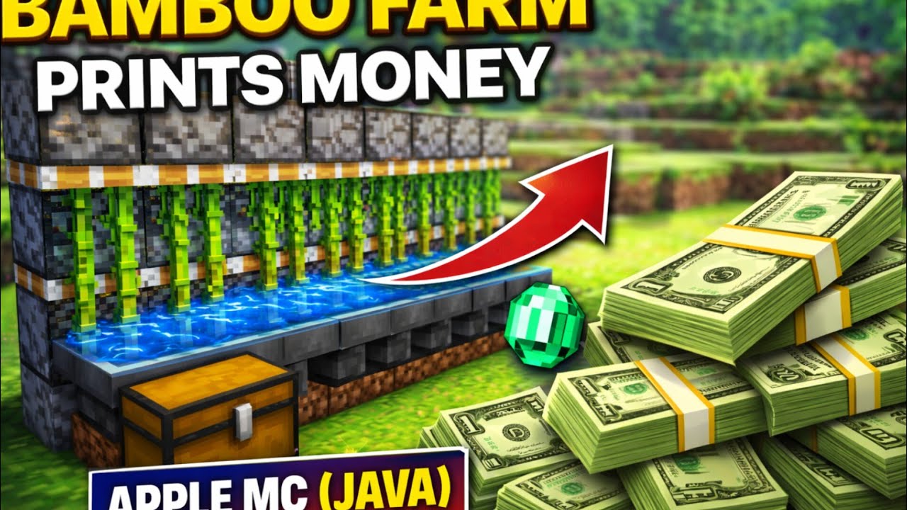 This Bamboo Farm Prints Money 💰 | Apple MC Java - YouTube