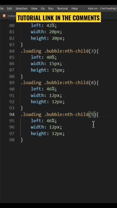 Creative Css Loading Animation Loadinganimation Coding Htmlcss Css Shorts Youtube