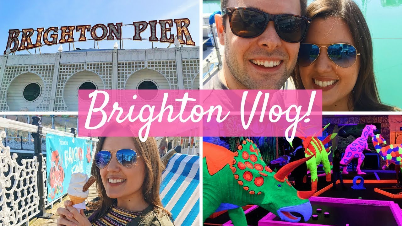 VLOG | A fun day in Brighton! Globalls Mini Golf, Brighton Marina and ...
