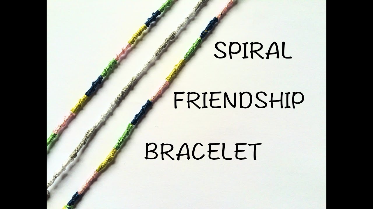 DIY: Spiral Friendship Bracelet | OhZoCrafty - YouTube