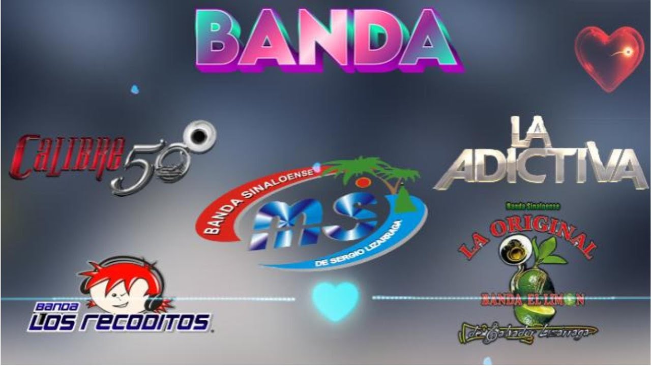Canciones Clásicas de Banda que No Puedes Perderte@ Banda Ms,Calibre 50 ...