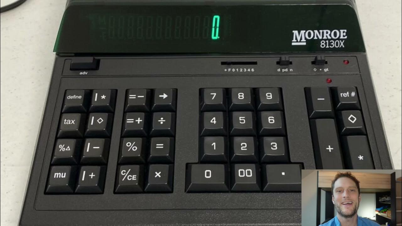Factory Reset Monroe Calculator 8130X 8145X - YouTube