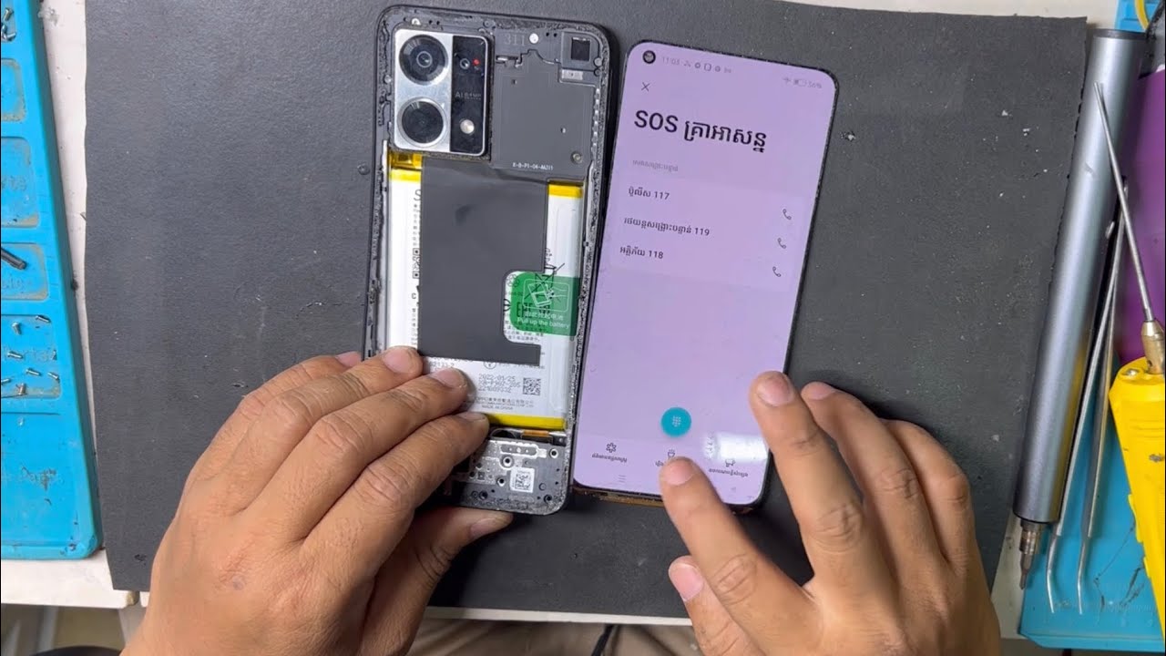 Watch How Easily This OPPO Reno 7z Screen Gets Fixed! 😲 - YouTube