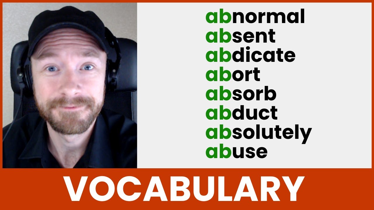Ab Prefix Learn English Vocabulary And Pronunciation Youtube