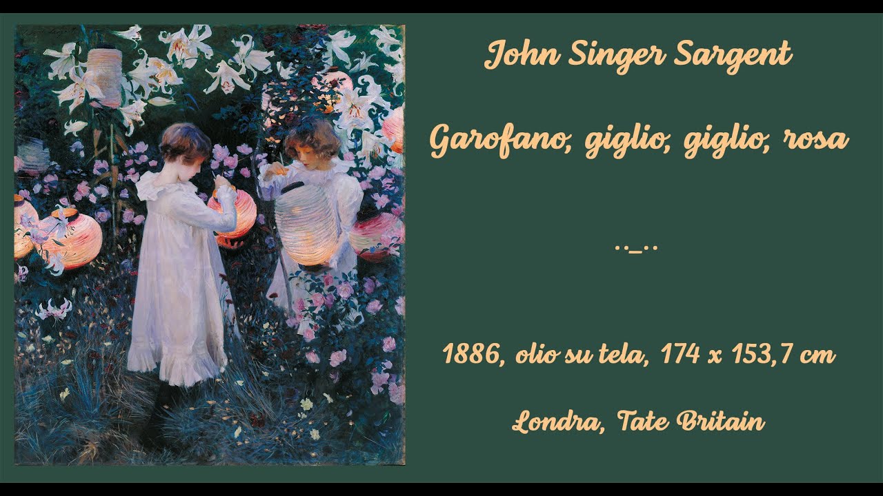 John Singer Sargent Garofano Giglio Giglio Rosa John Singer Sargent