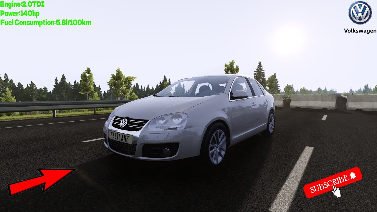 BeamNG Drive- Volkswagen Jetta - YouTube