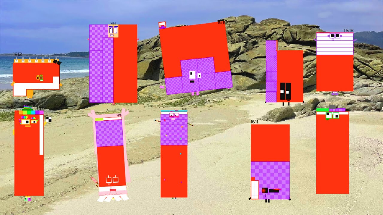 Numberblocks Band Retro 1611 to 1620 - YouTube