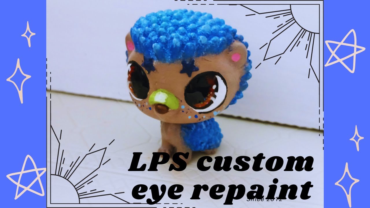 lps custom eye repaint - YouTube