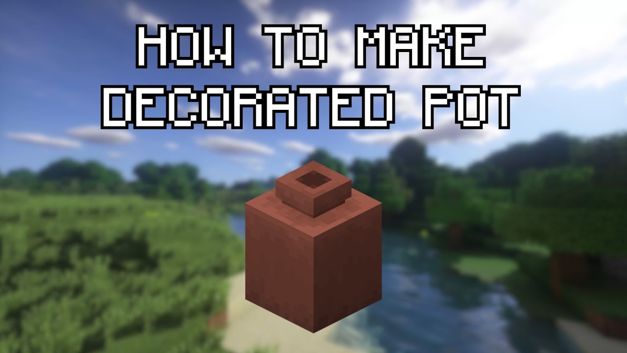 Minecraft: How To Make / Craft DECORATED POT - YouTube