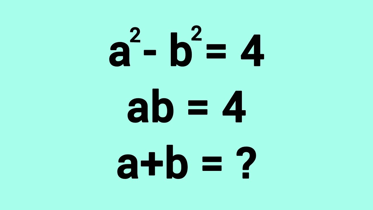 Germany | Can you Solve this? | Olympiad Math | find a+b=? | - YouTube