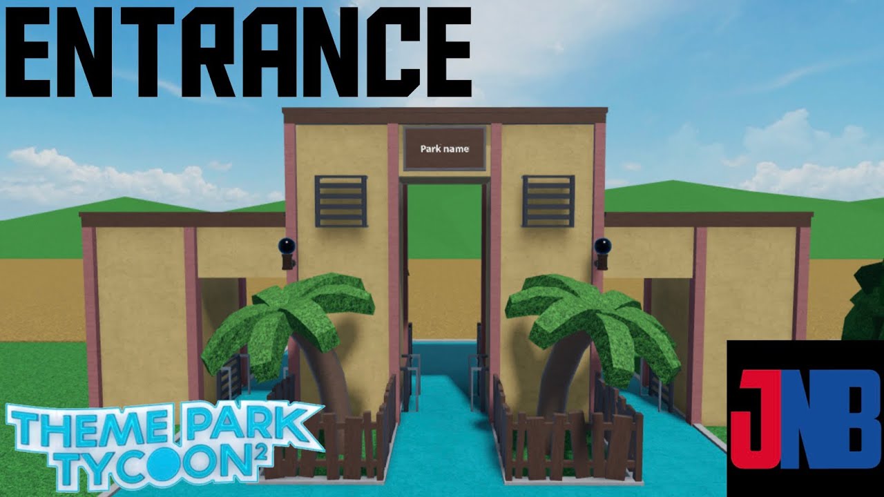 Build an entrance 07 | NO GAMEPASS | Roblox theme park tycoon 2 - YouTube