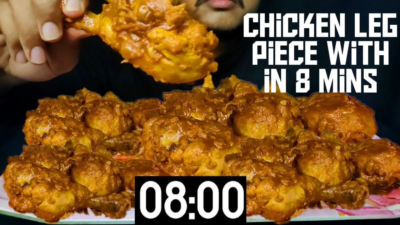 CHICKEN LEG PIECE EATING CHALLENGE |8MINS CHALLENGE|LEG PIECE CHALLENGE ...