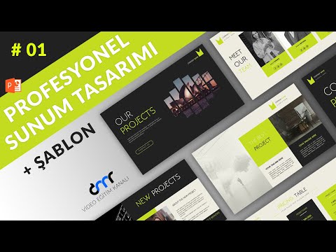 PowerPoint Profesyonel Sunum Tasarımı Hazırlıyoruz | Ücretsiz Şablon | Bölüm 01