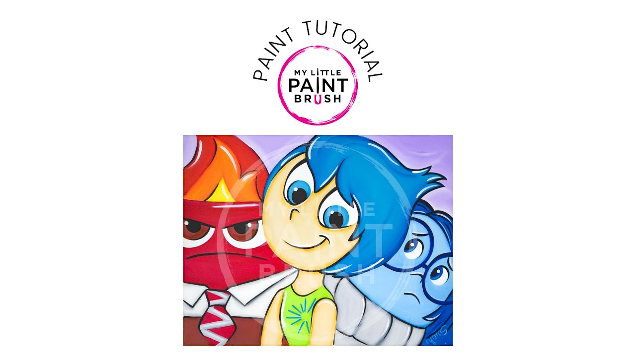 How to paint Inside Out | Step by step paint class for beginners ...
