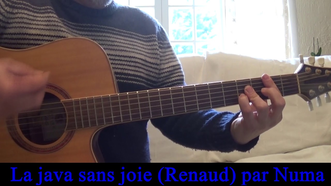 La java sans joie (Renaud ) reprise guitare voix 1975 - YouTube