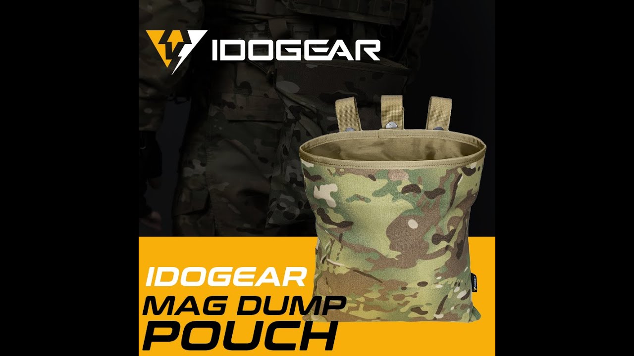 IDOGEAR MOLLE Magazine Dump Pouch Tactical Mag Drop Pouch Recycling Bag ...