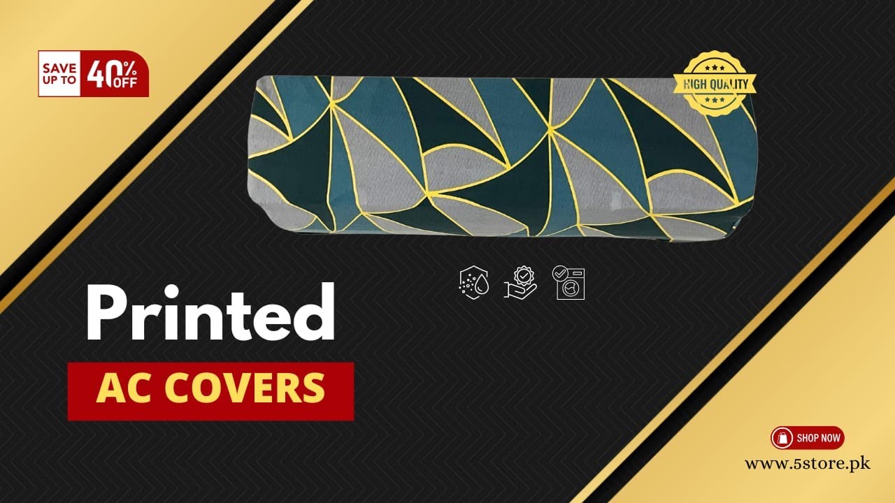 Printed AC Cover - Indoor + Outdoor - For All Types of AC - Perfect ...